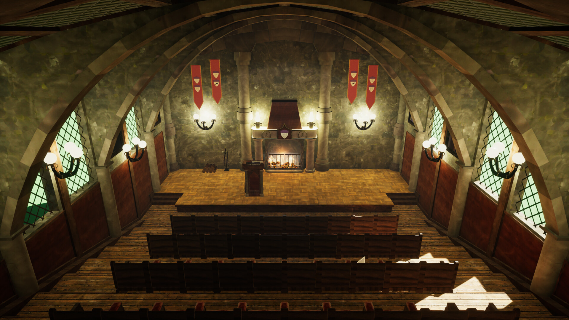 ArtStation - Gothic Lecture Hall