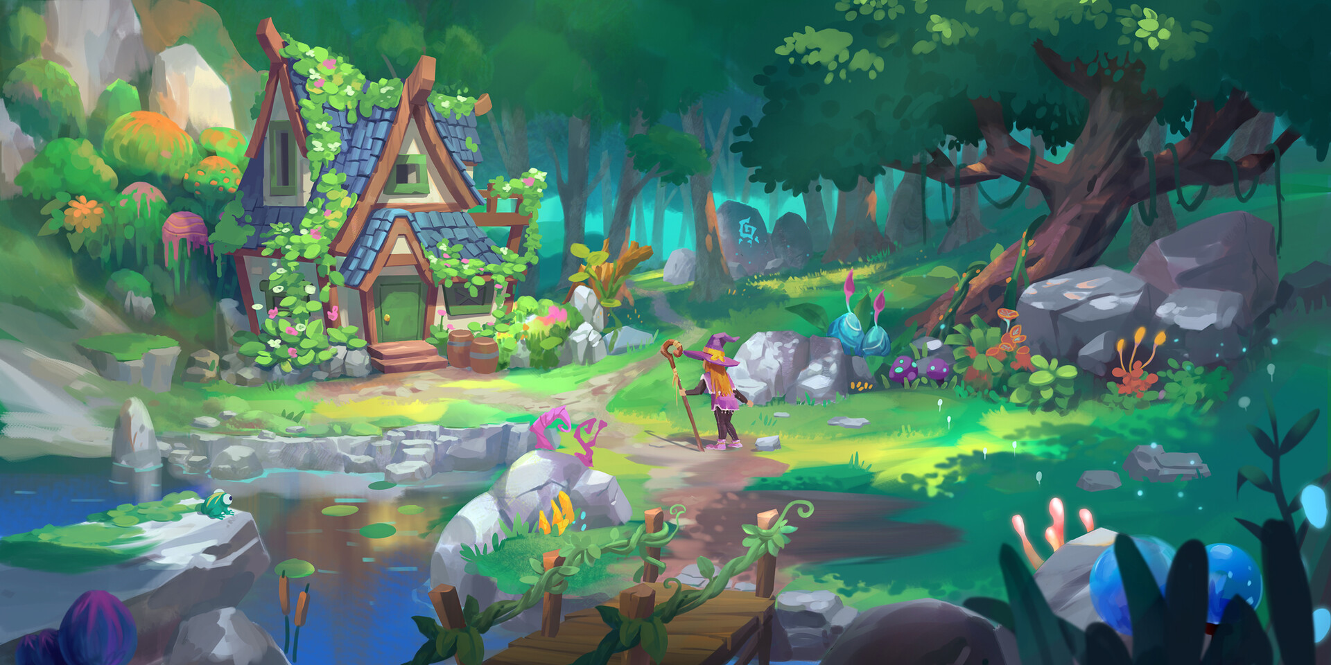 ArtStation - A cabin in the forest, Chao Yan