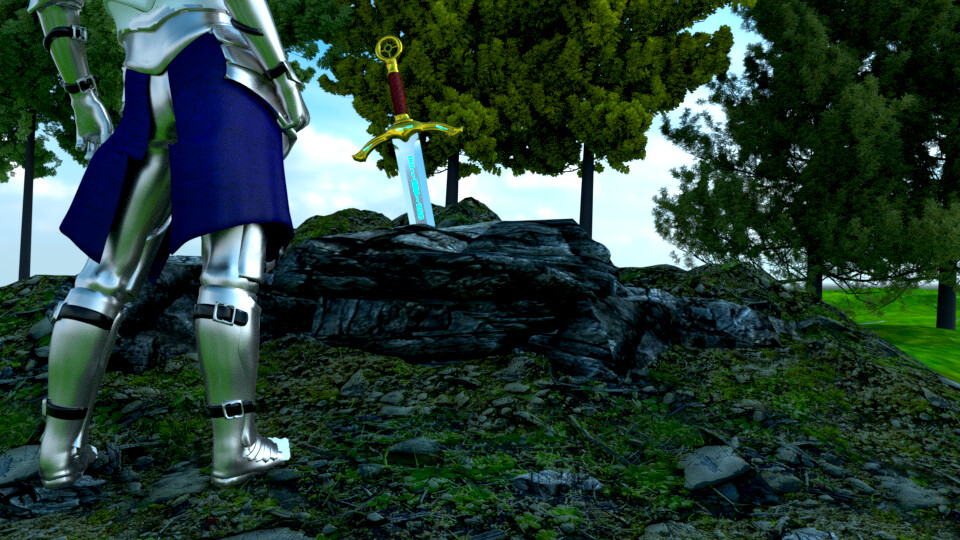 ArtStation - The Excalibur- The blessed sword