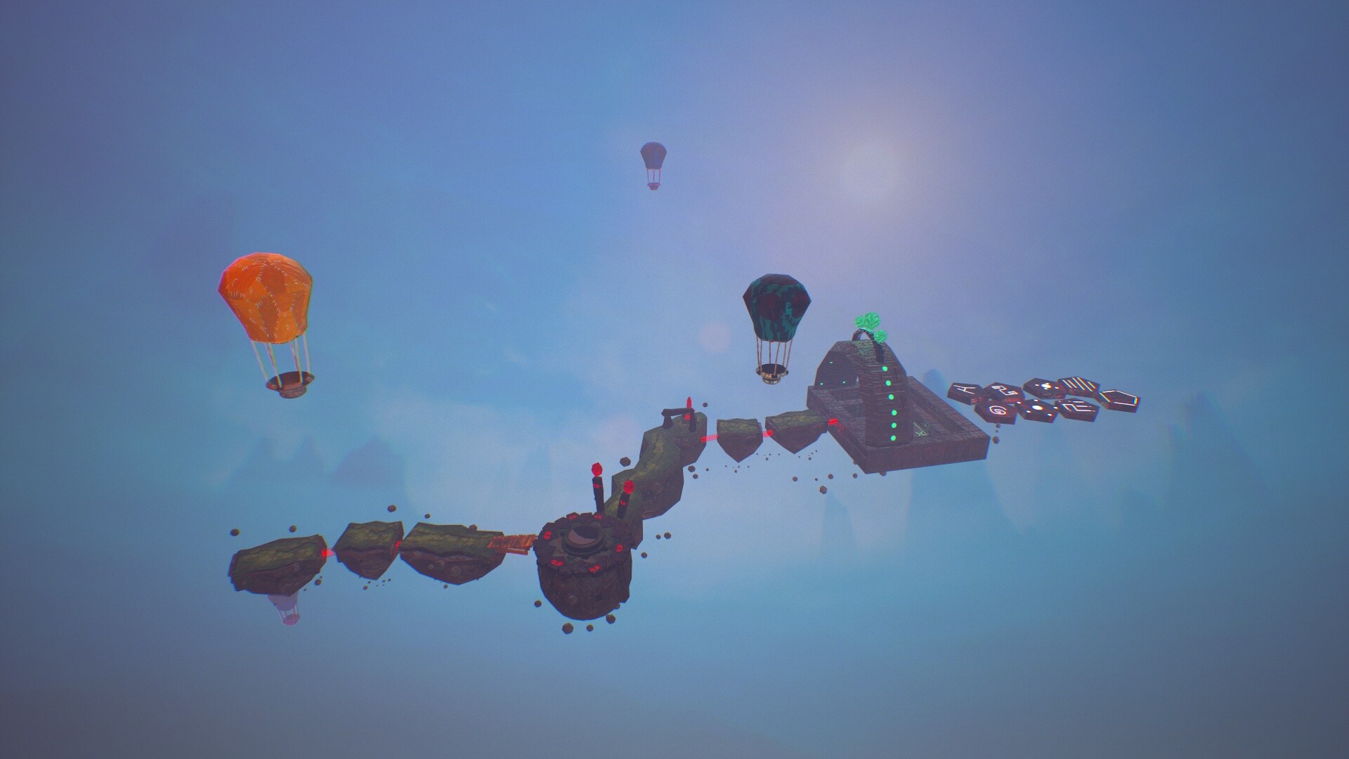 ArtStation - Low poly Floating platforms