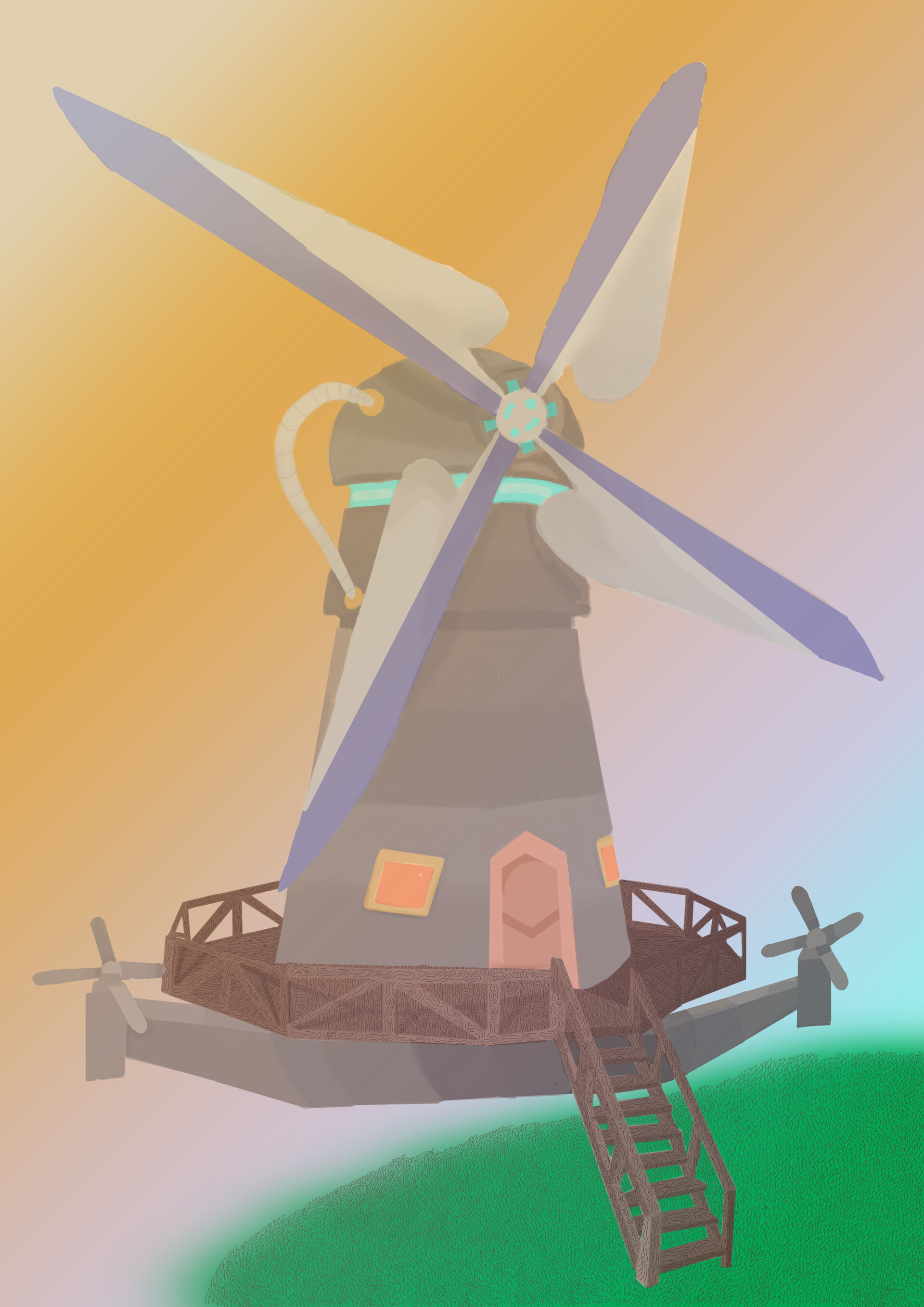 ArtStation - Fantasy Windmill