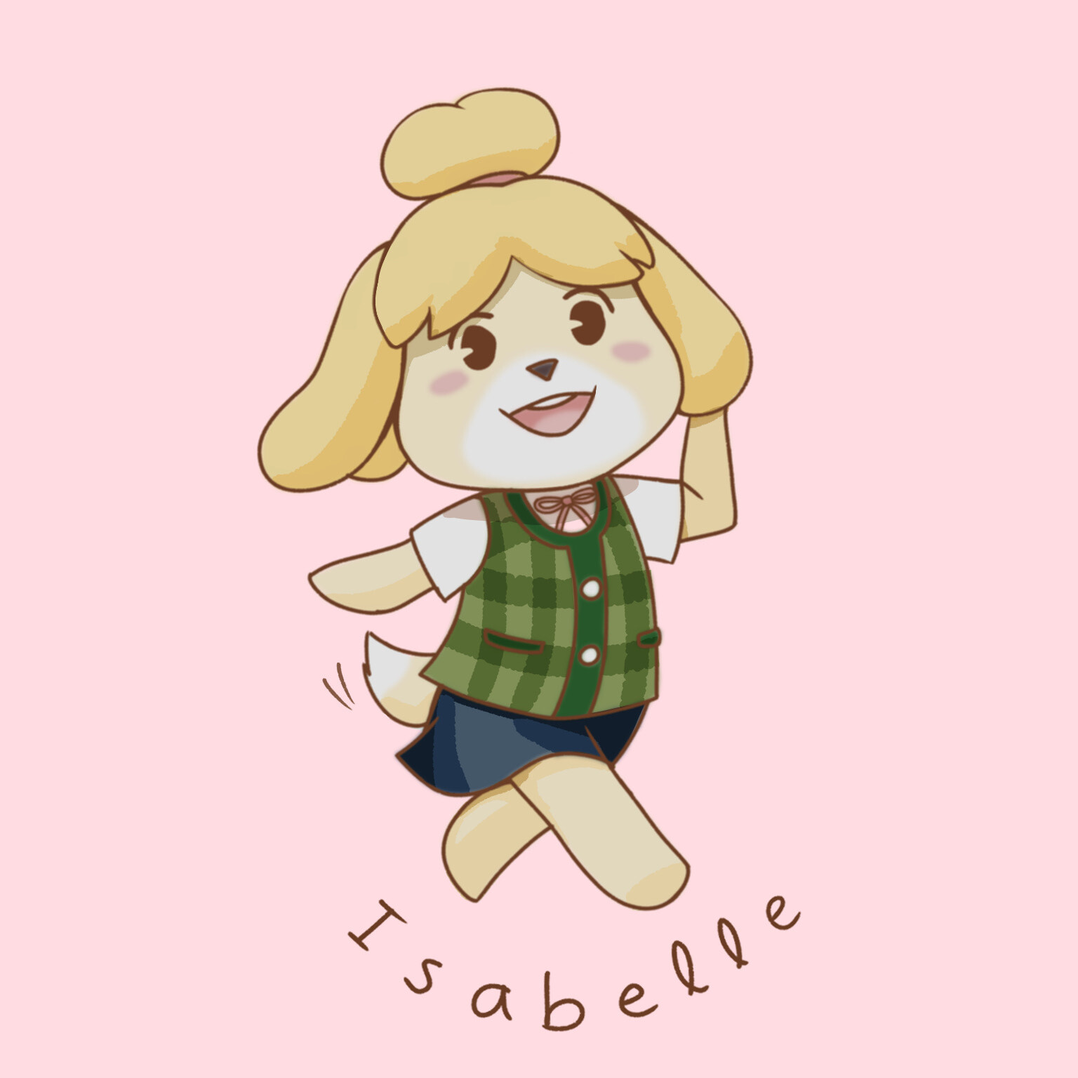 ArtStation - Animal crossing - Isabelle 🐶🌿