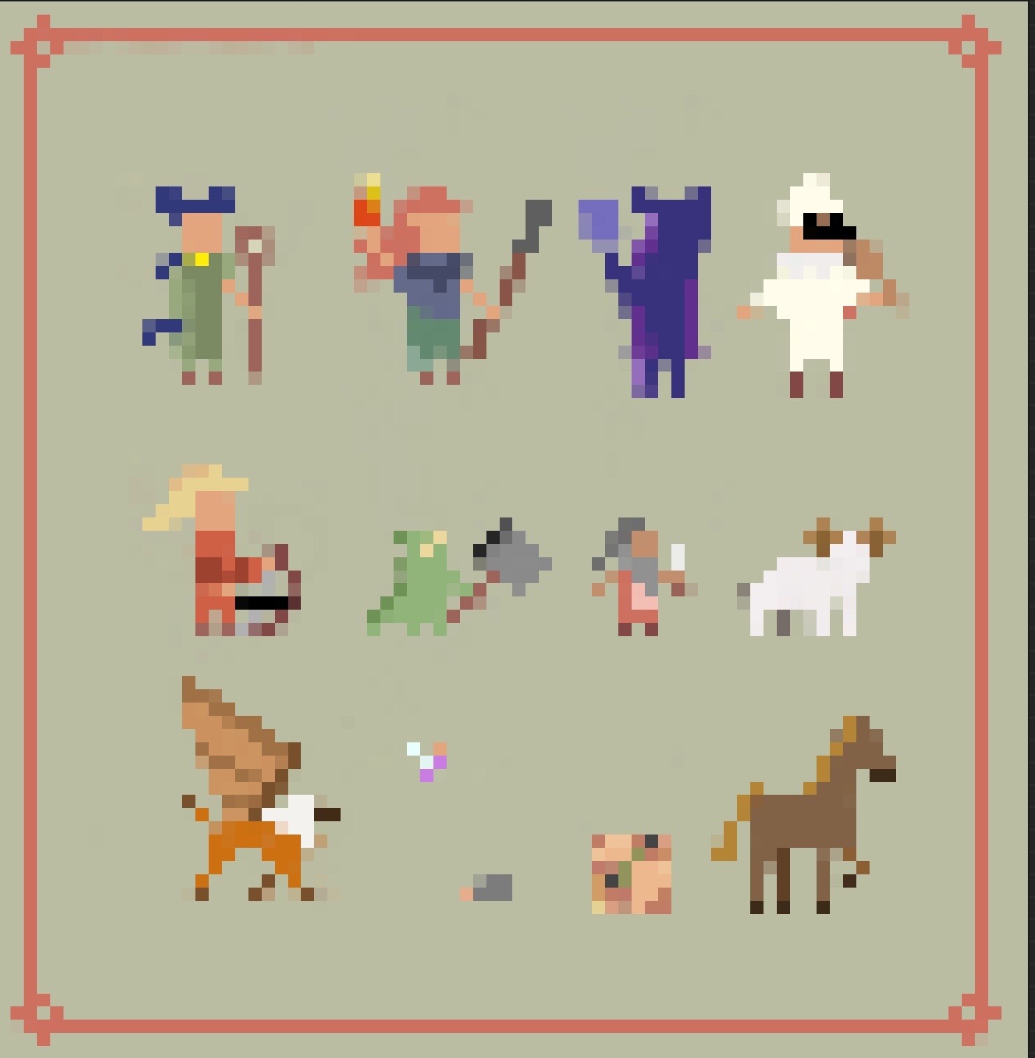 ArtStation - Dnd party pixel art