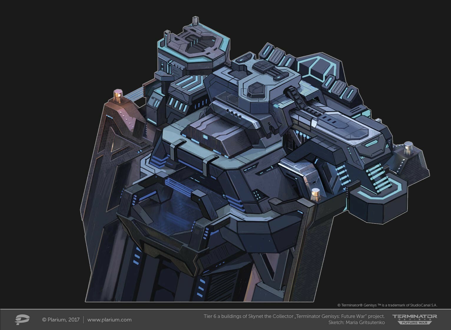 Maria CHERNOVA - Concept arts of buildings for the project "Terminator ...
