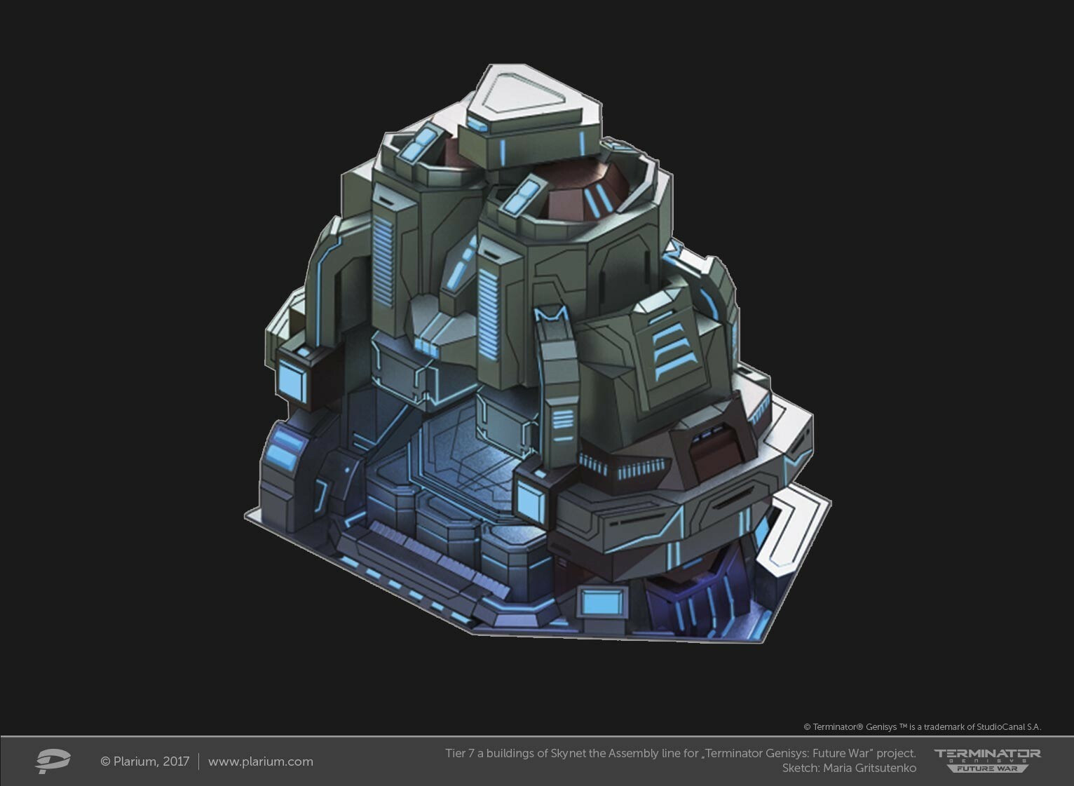 Maria CHERNOVA - Concept arts of buildings for the project "Terminator ...
