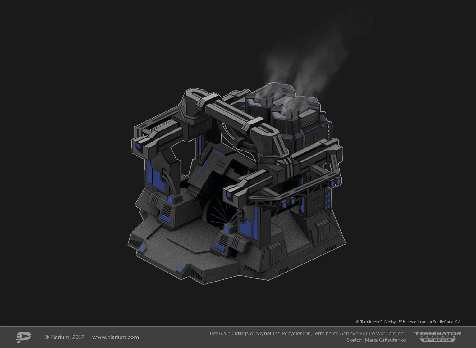 Maria CHERNOVA - Concept arts of buildings for the project "Terminator ...