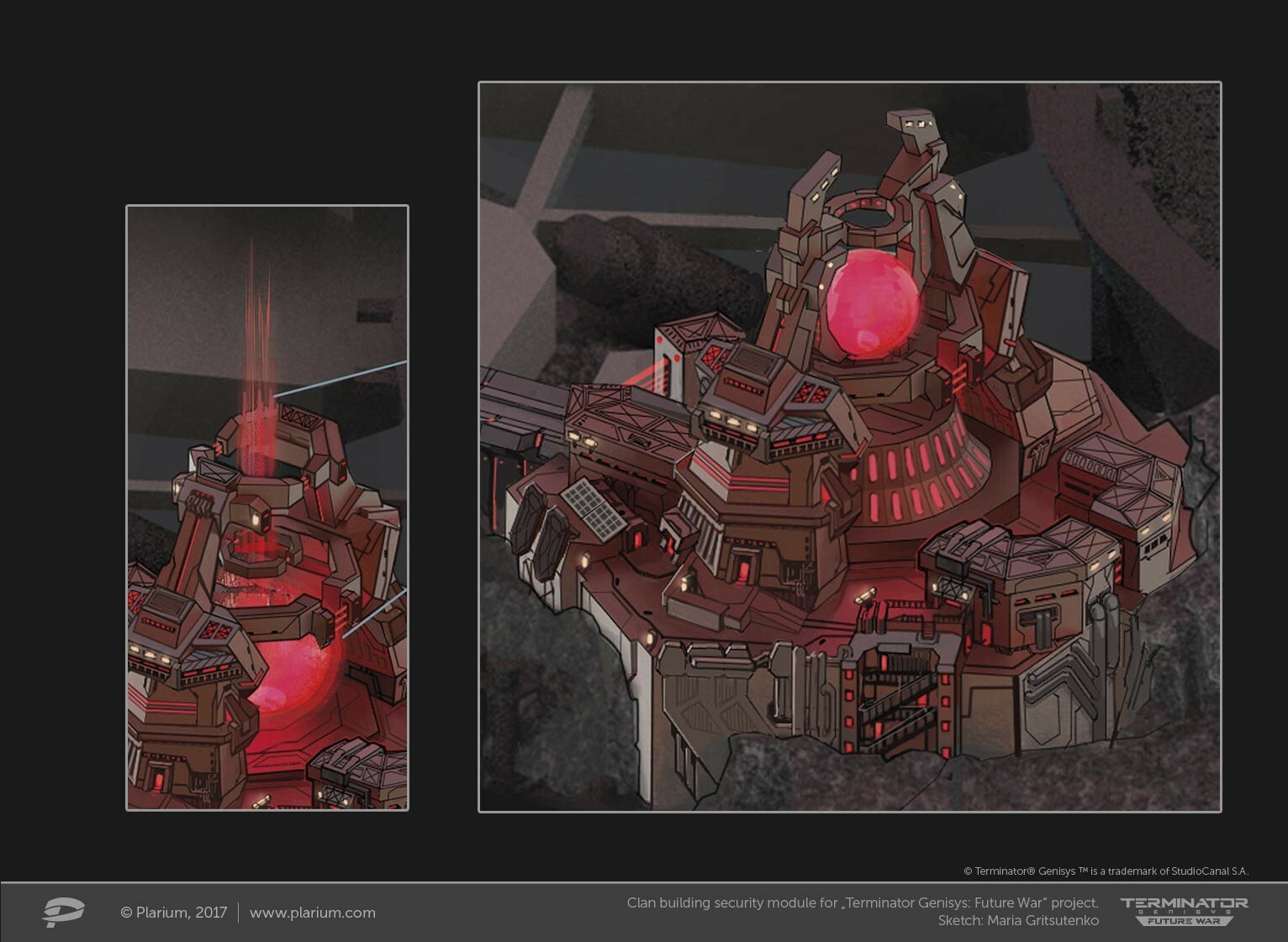 Maria CHERNOVA - Concept arts of buildings for the project "Terminator ...