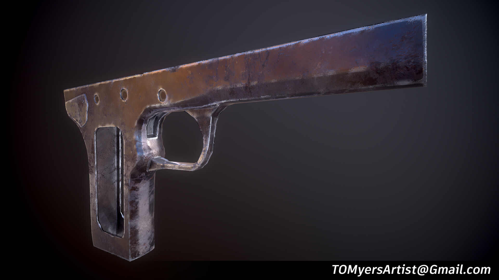ArtStation - Environmental, Weathered Gun Parts for Reservoir