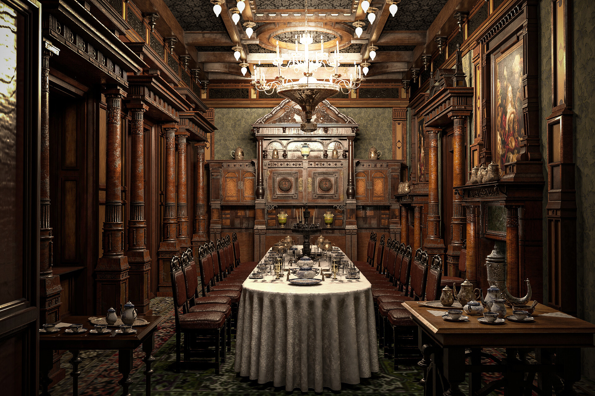 ArtStation - Peles Castle dining