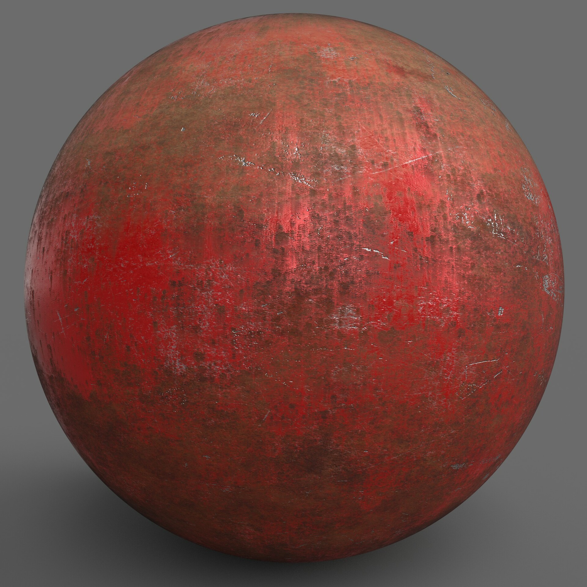 ArtStation - Old Painted Metal Material