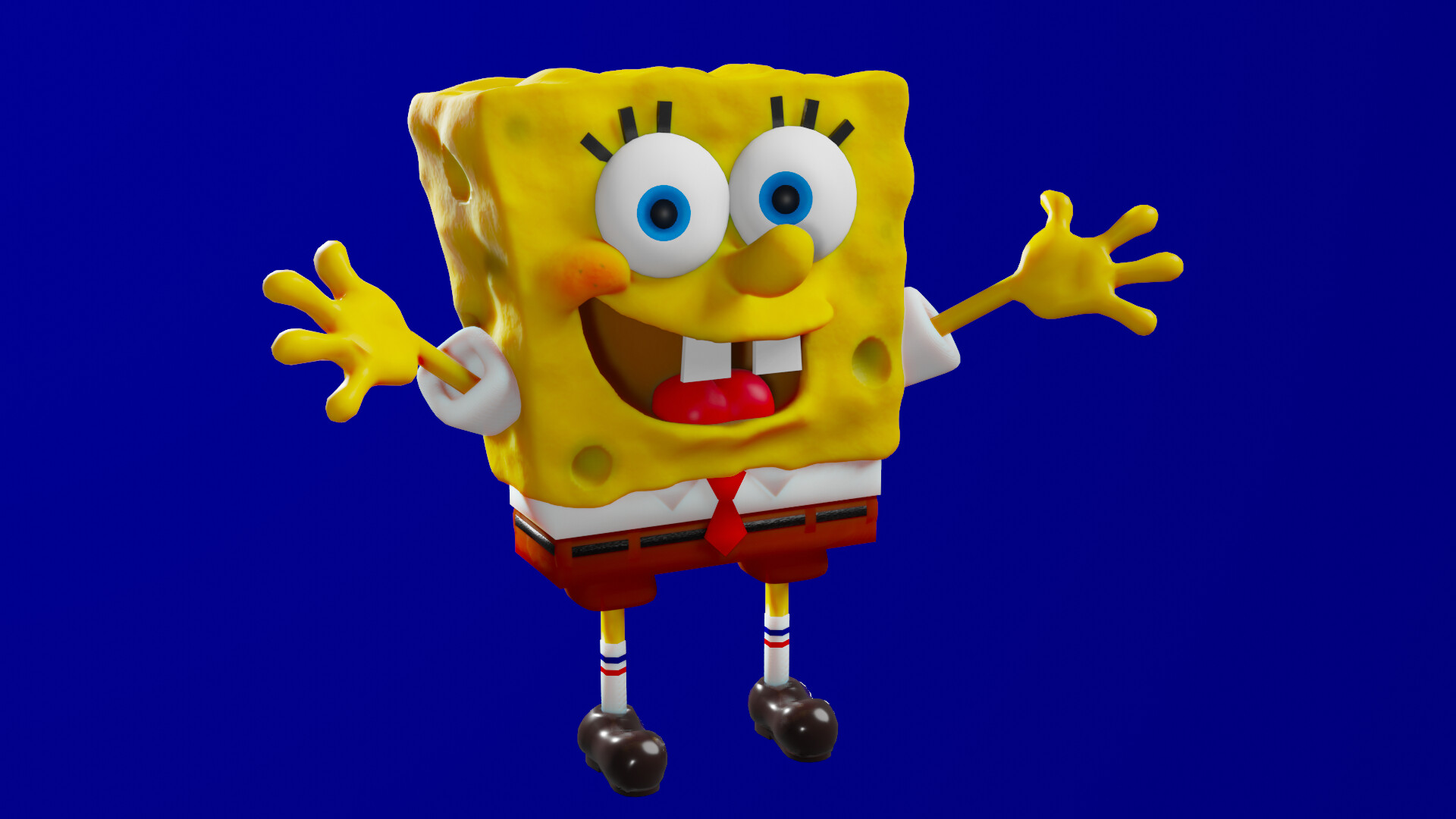 ArtStation - Sponge Bob made in Blender 2.81