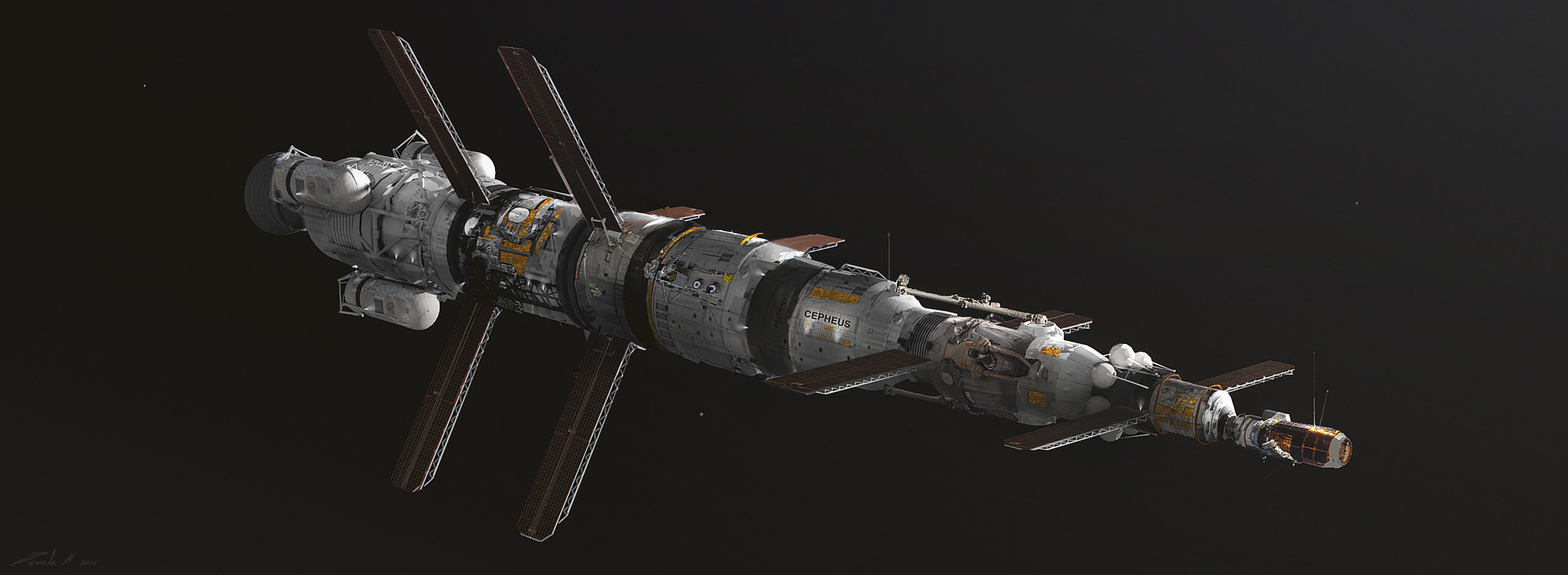 The Cepheus by Stephen Zavala : r/StarshipPorn