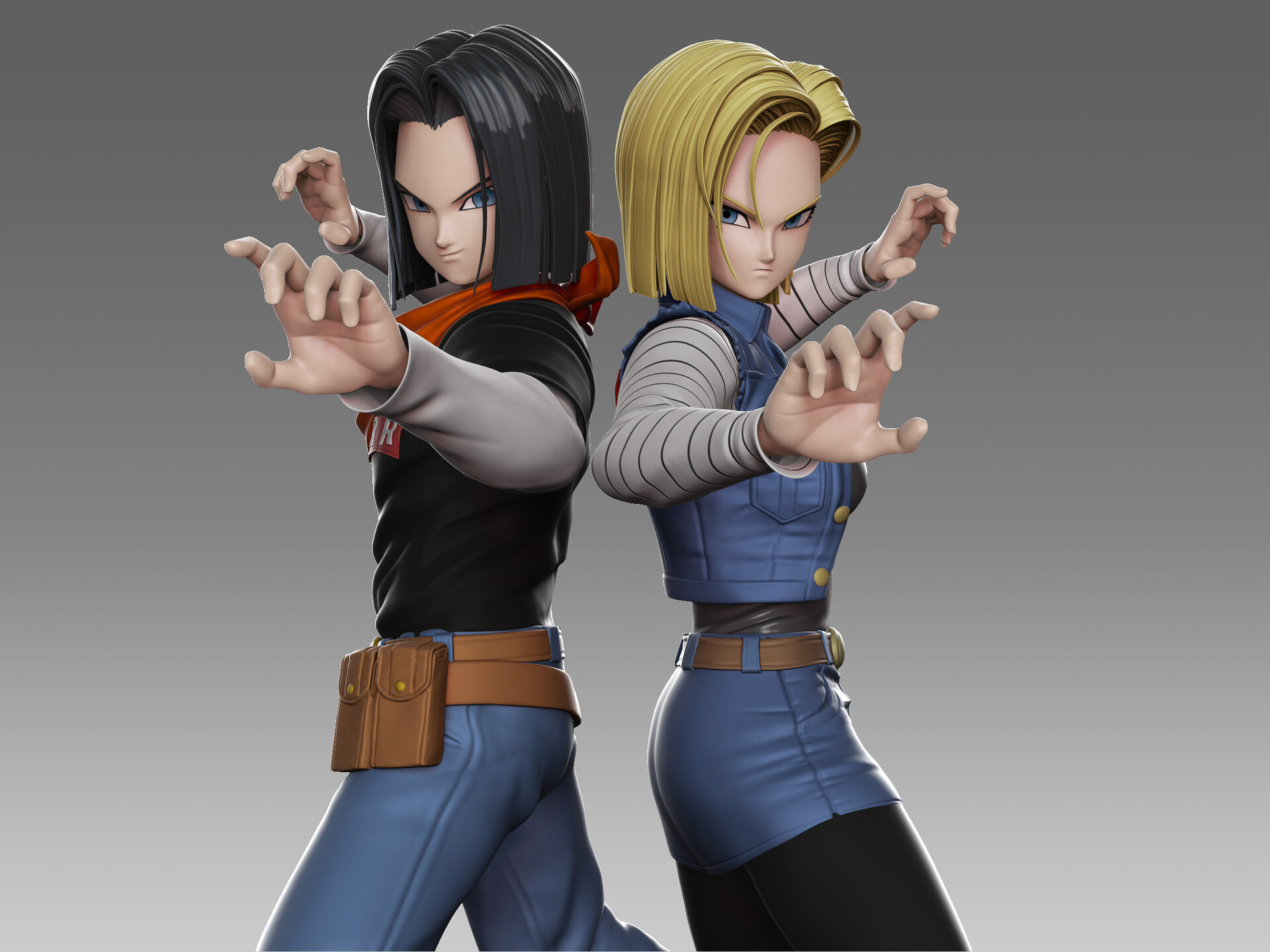 ArtStation - Android 17 , 18