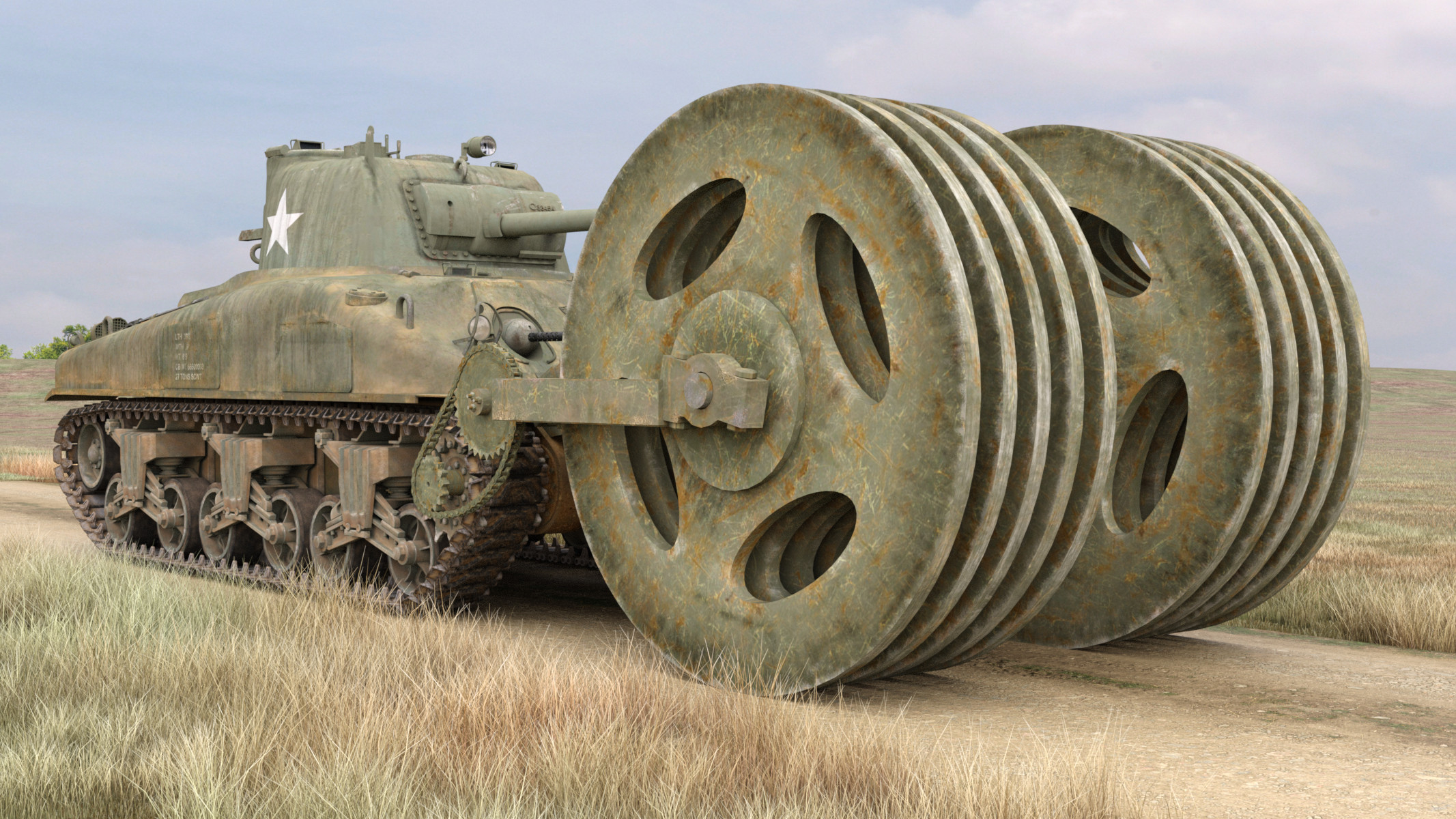 Westfield 3d - T1E3 Mine Exploder "Aunt Jemima"