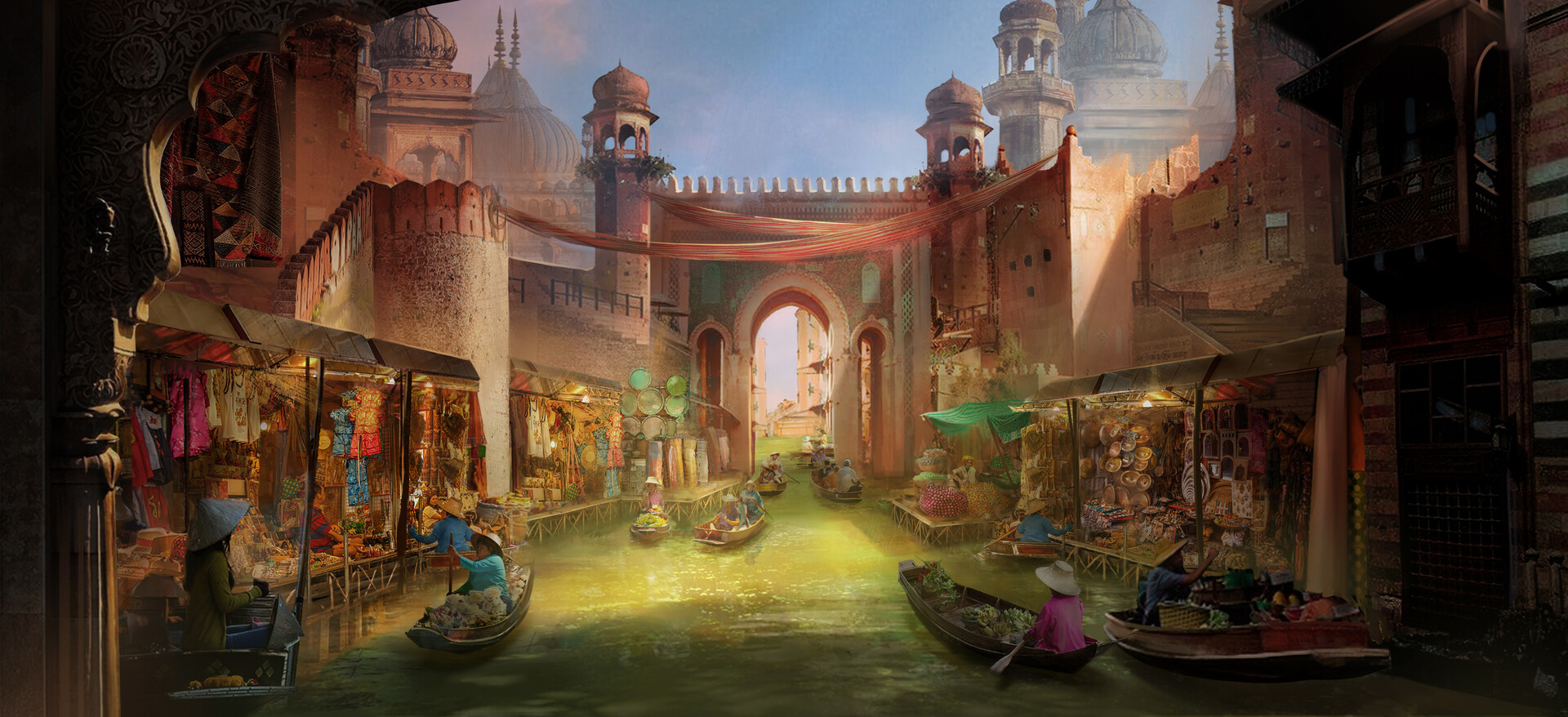 ArtStation - Floating Market