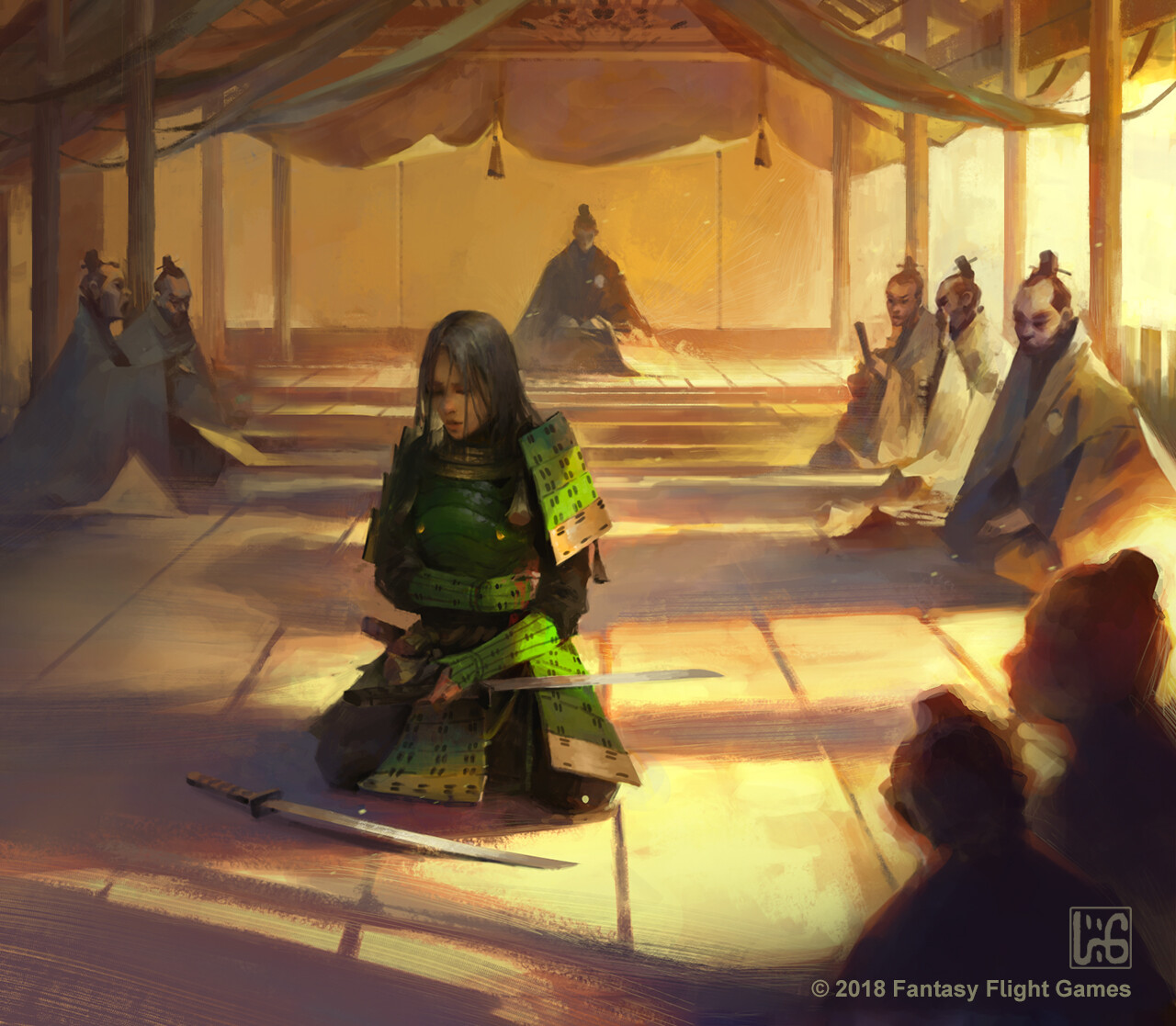 ArtStation - L5R Cardgame illustrations