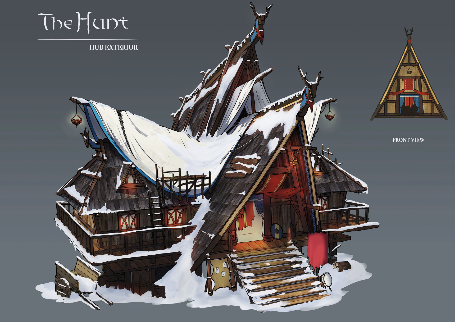 ArtStation - The Hunt - Gathering Hub Design