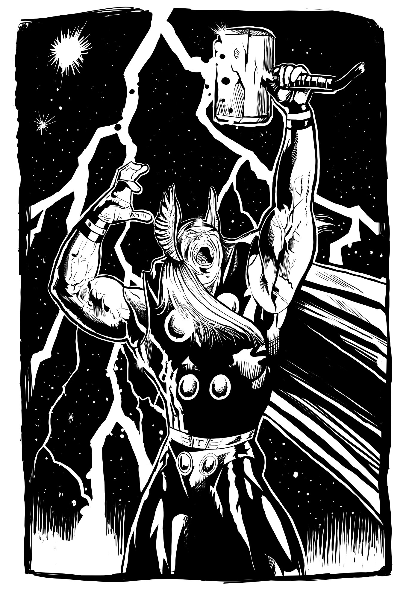 ArtStation - Thor Inking