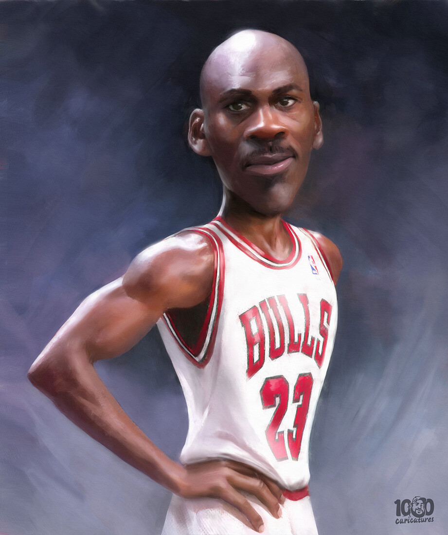 1000 caricatures - Michael Jordan