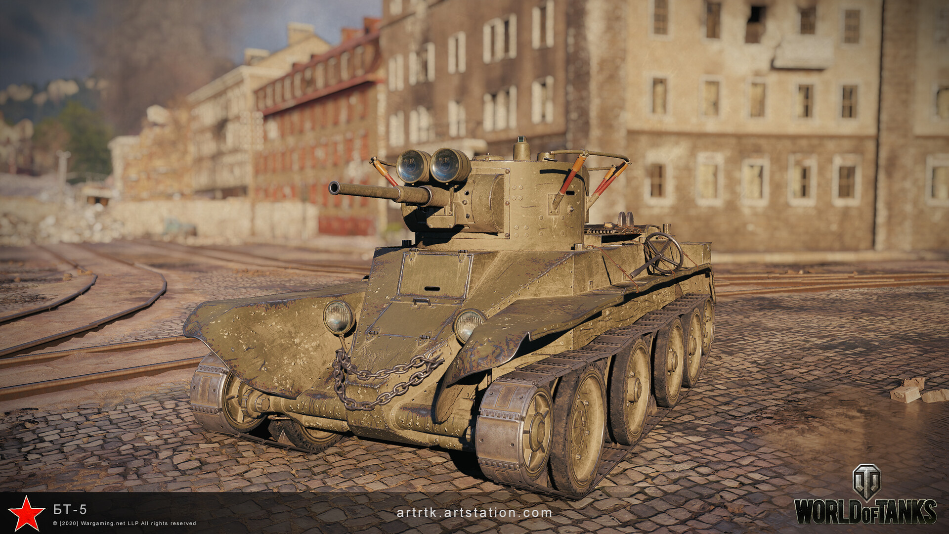 Artsem Ratskou - A light tank BT-5. World of tanks.