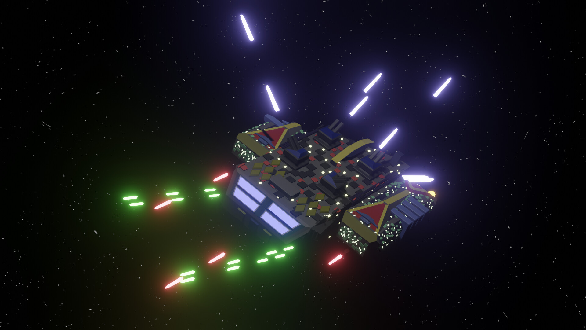 ArtStation - low poly space ship