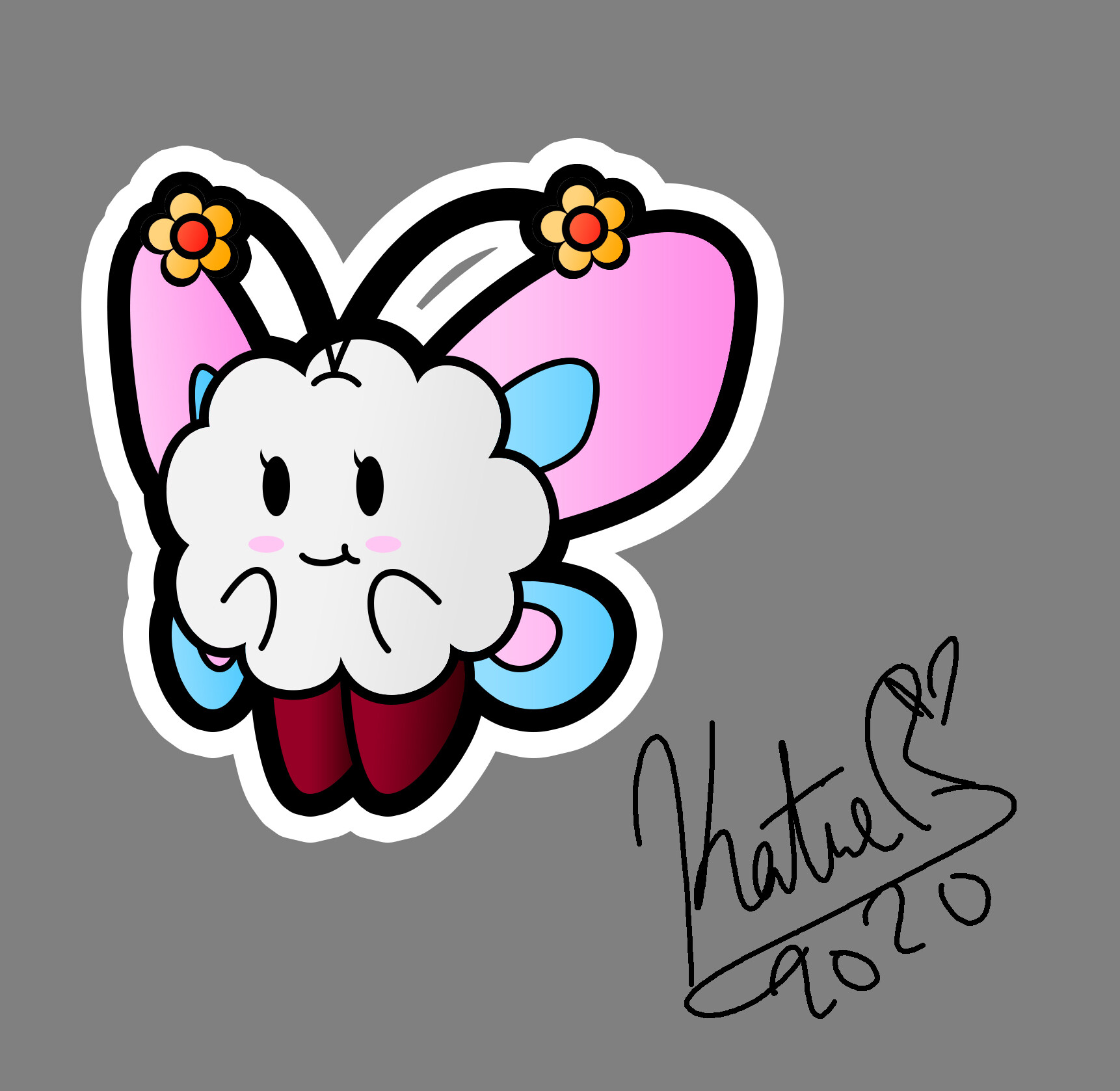 ArtStation - PomPom the Fluff Fairy Paper Mario Style