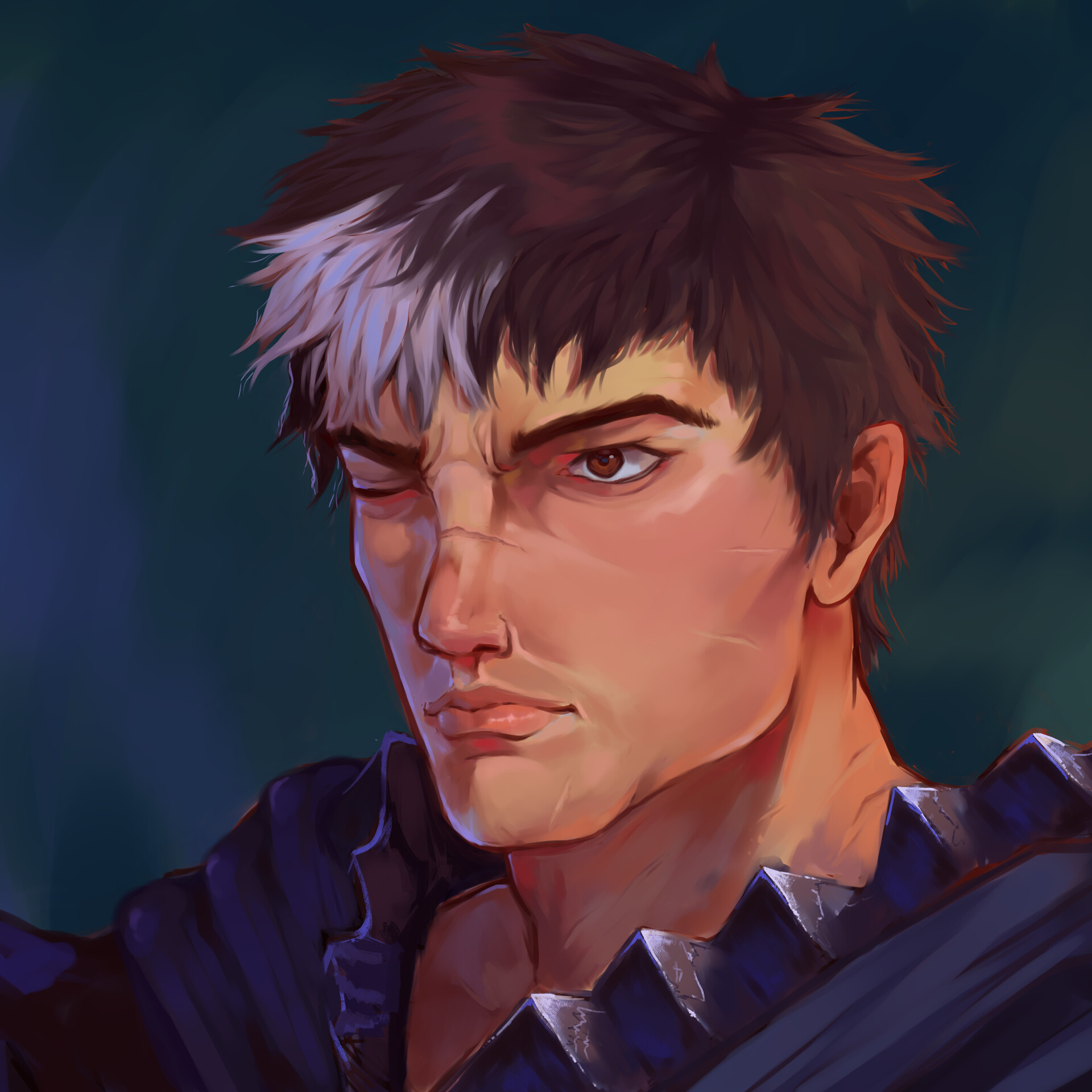 ArtStation - Guts Icon (With Process)