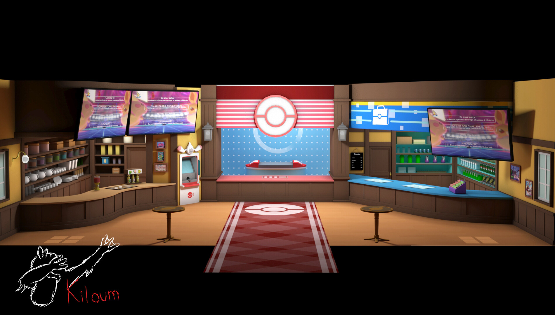 ArtStation - Pokemon Center