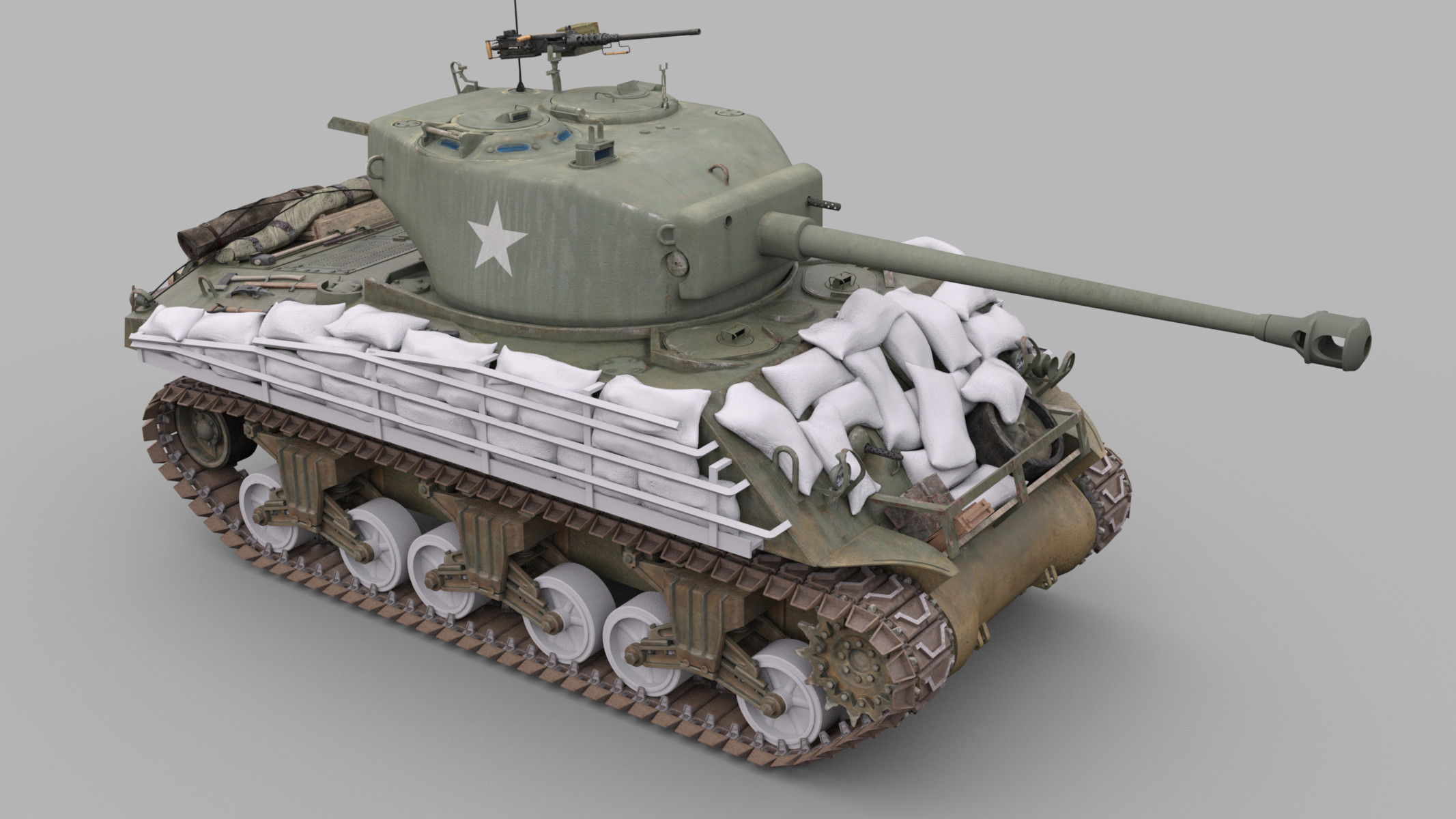 Westfield 3d - M4A3 76(w) with Sandbag Armor