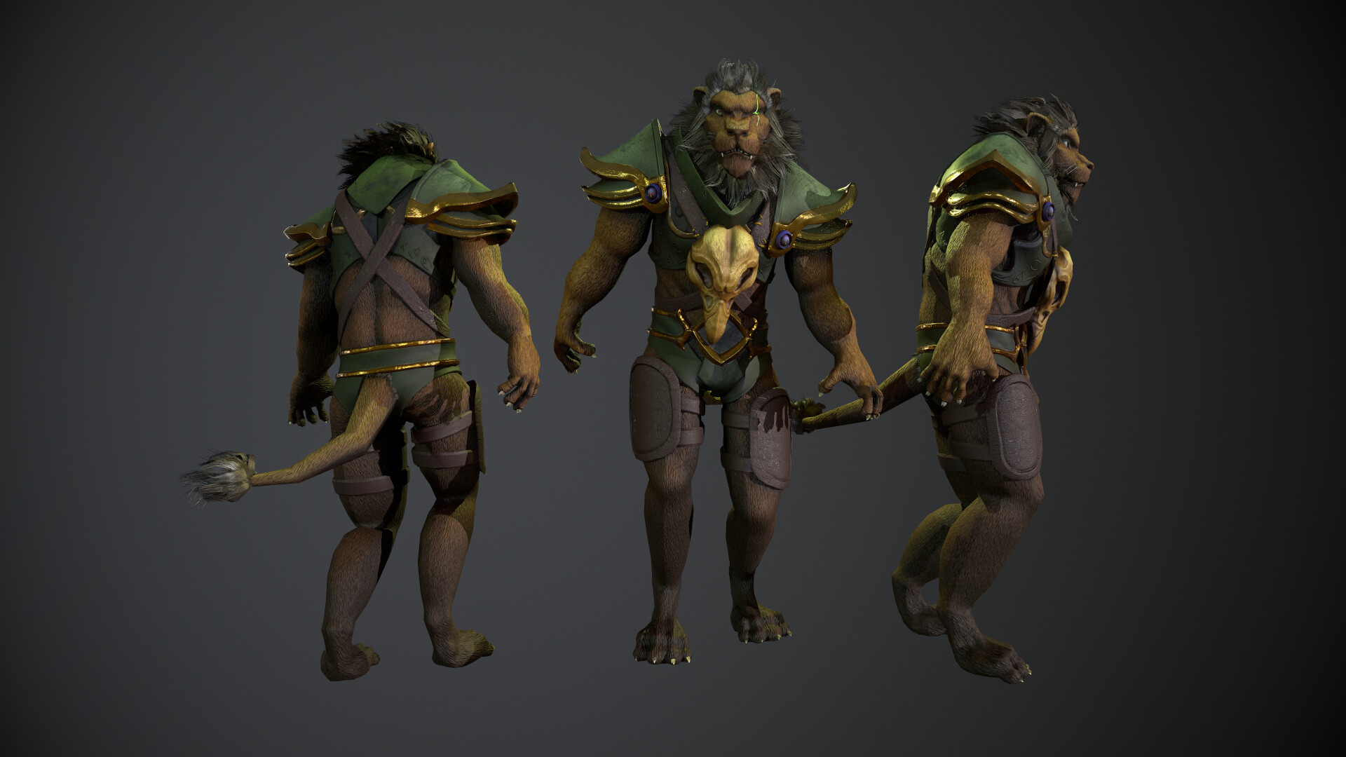 Thomas Trybus - Ajani, Corrupted Warlock (MTG inspired Game Ready Art)