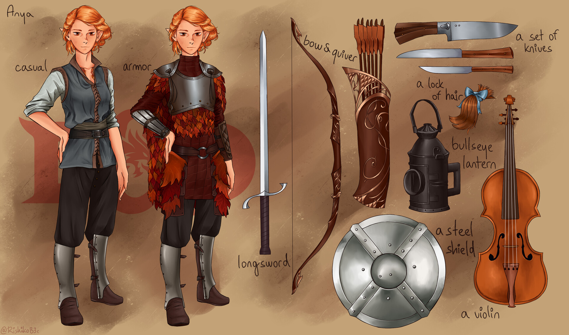 ArtStation - Anya - Character Sheet