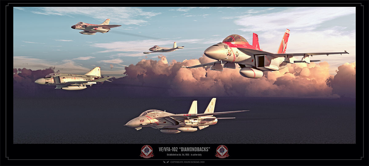 ArtStation - VFA-102 "Diamondbacks Lineage