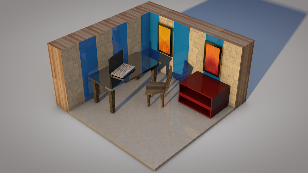 ArtStation - Isometric Room