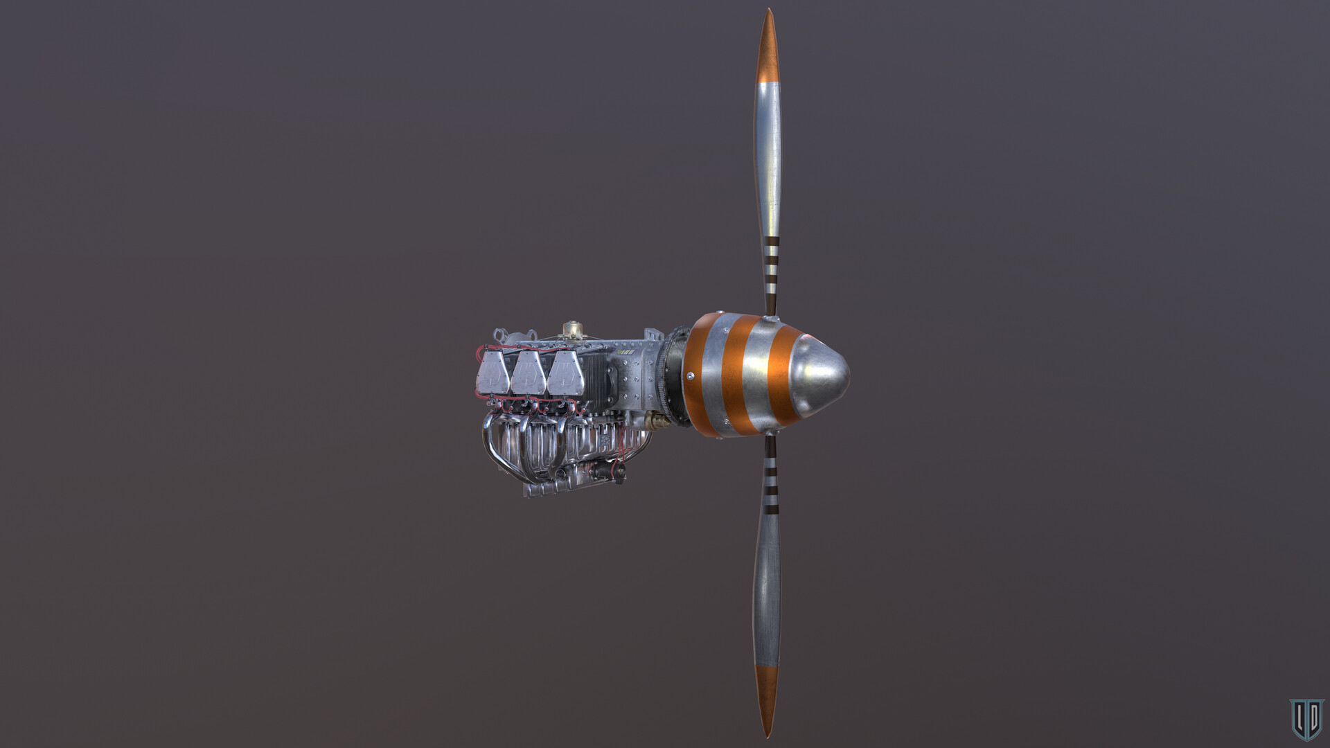 Luke Thomas Day - Stunt Plane Engine And Propeller