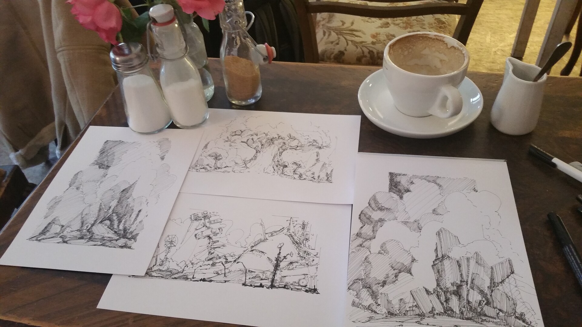 ArtStation - Cafe Sketch