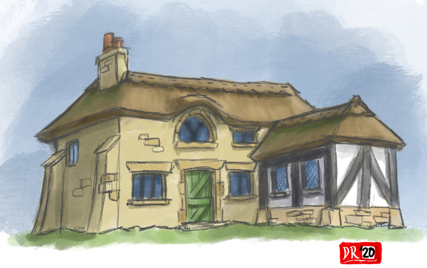 ArtStation - Medieval Building Sketches