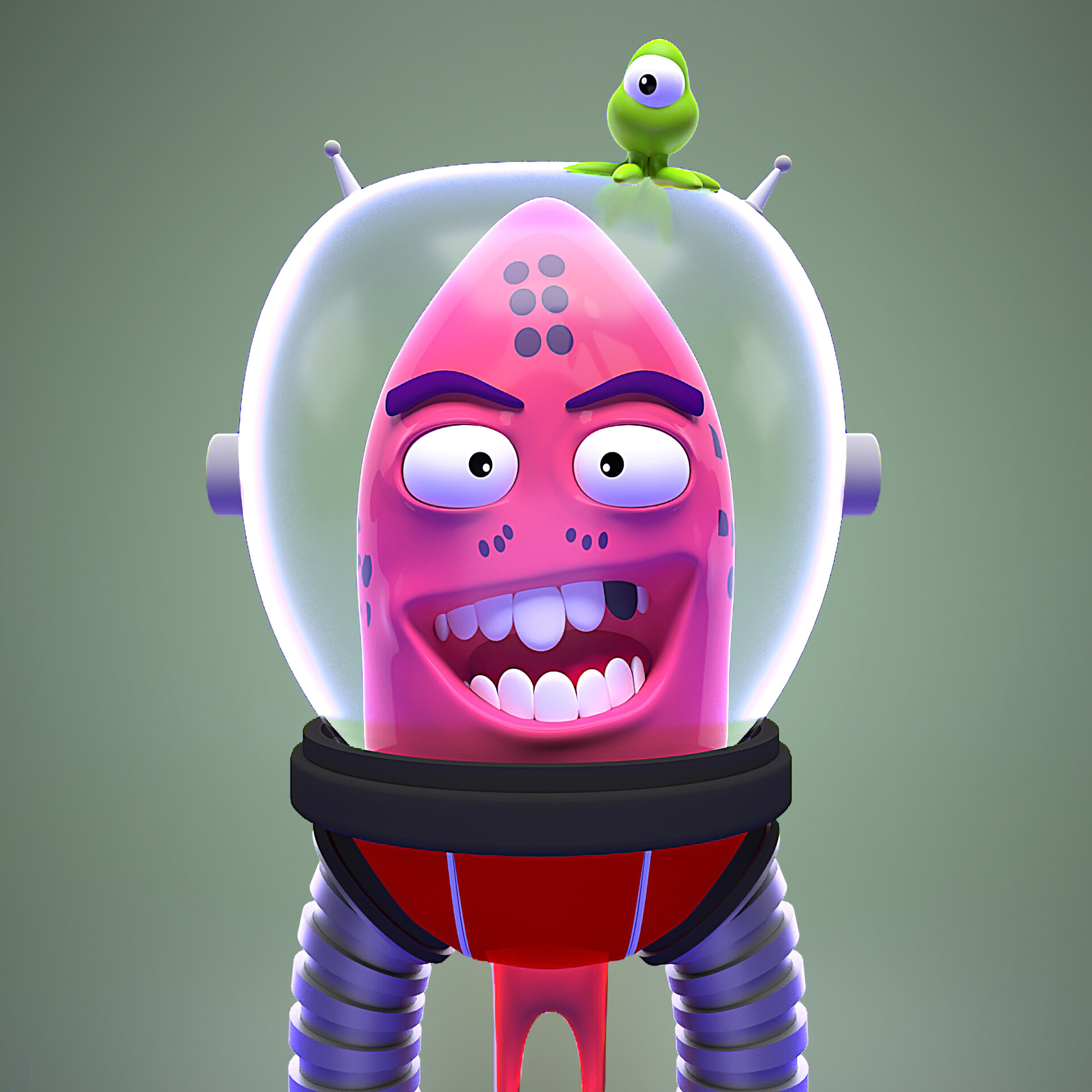 ArtStation - Personal proyect. Alien cartonn