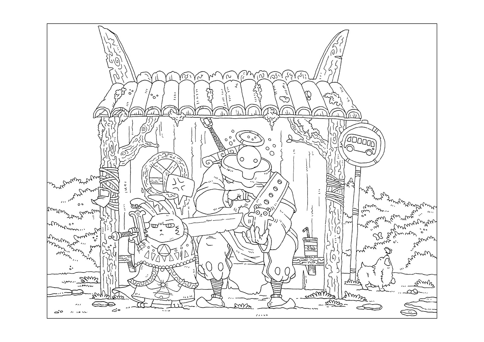 Alessandro Lalli - The Bus Stop (Draw This In Your Style)