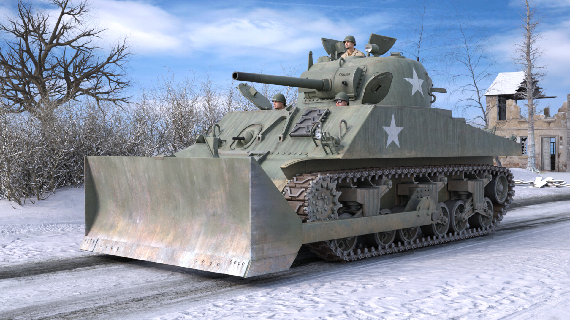 Westfield 3d - M4A3 Tank Bulldozer M1