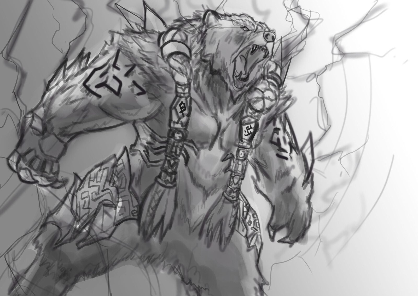 Leufaya (Digital Artist) - Volibear (Splash Art) *Fan-version*