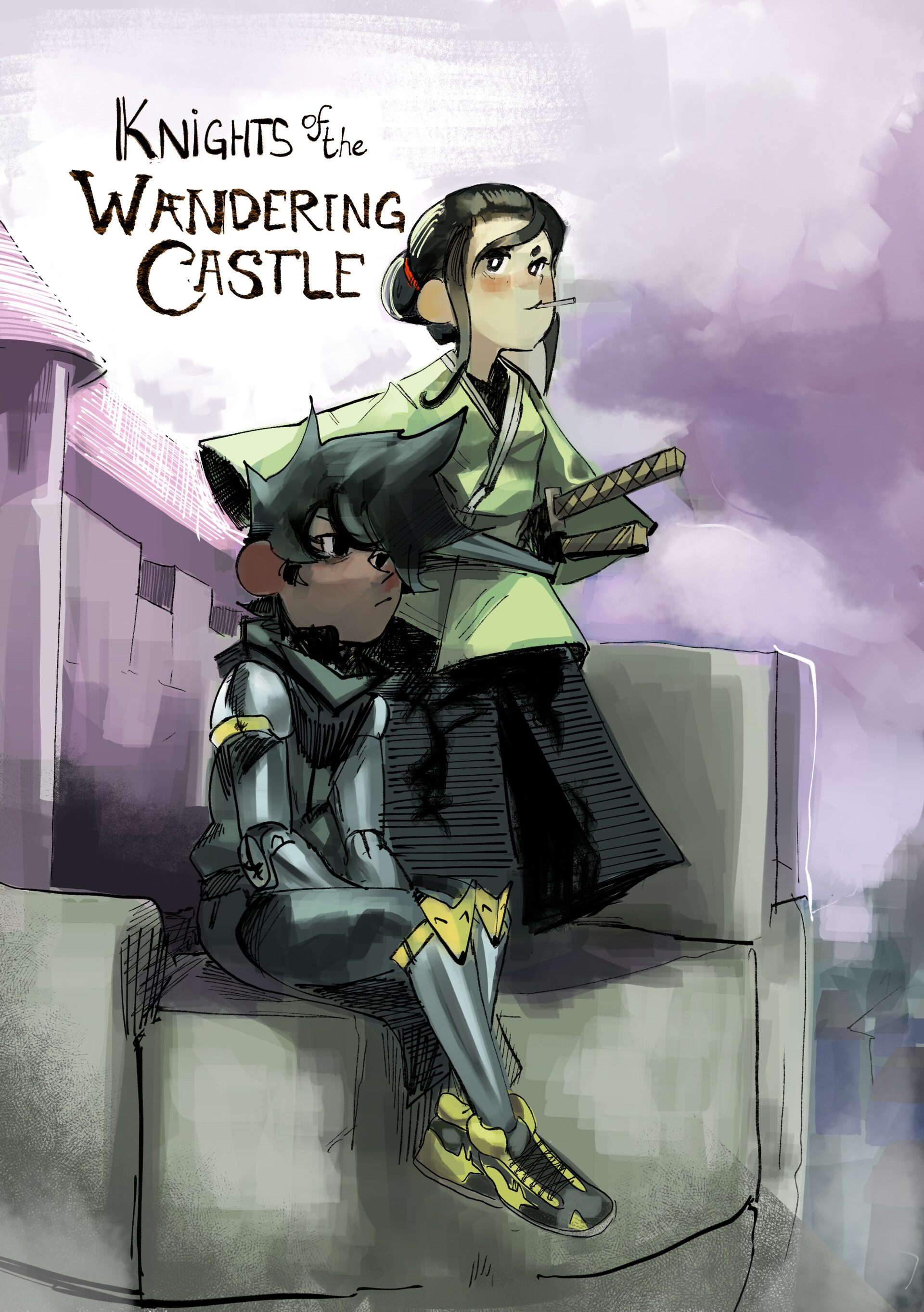 ArtStation - Knights of the Wandering Castle Cover