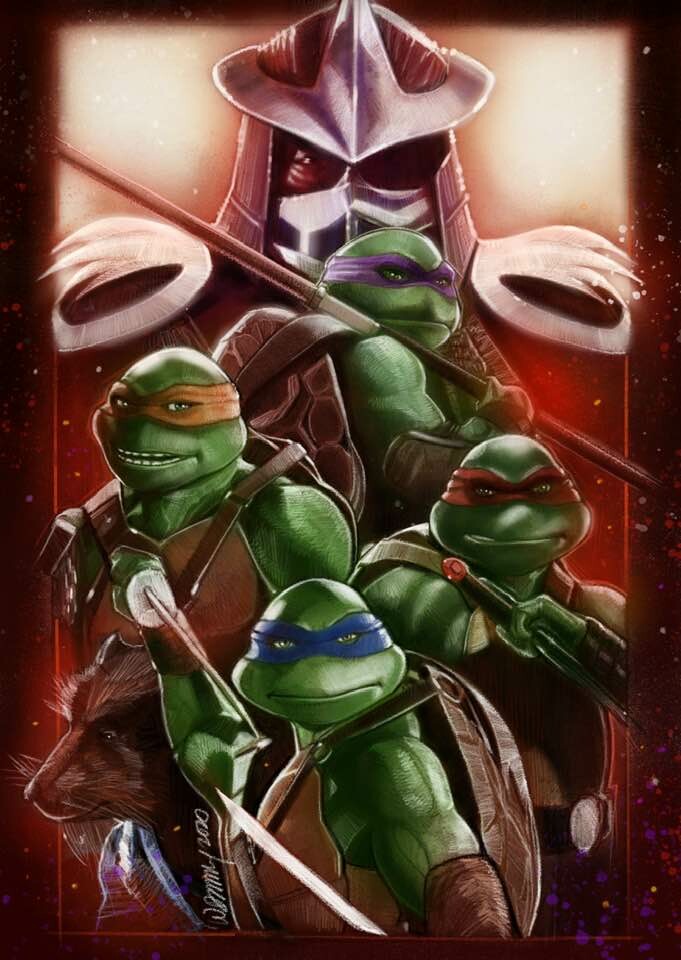 ArtStation - Happy 30th Anniversary Ninja Turtle old School Poster