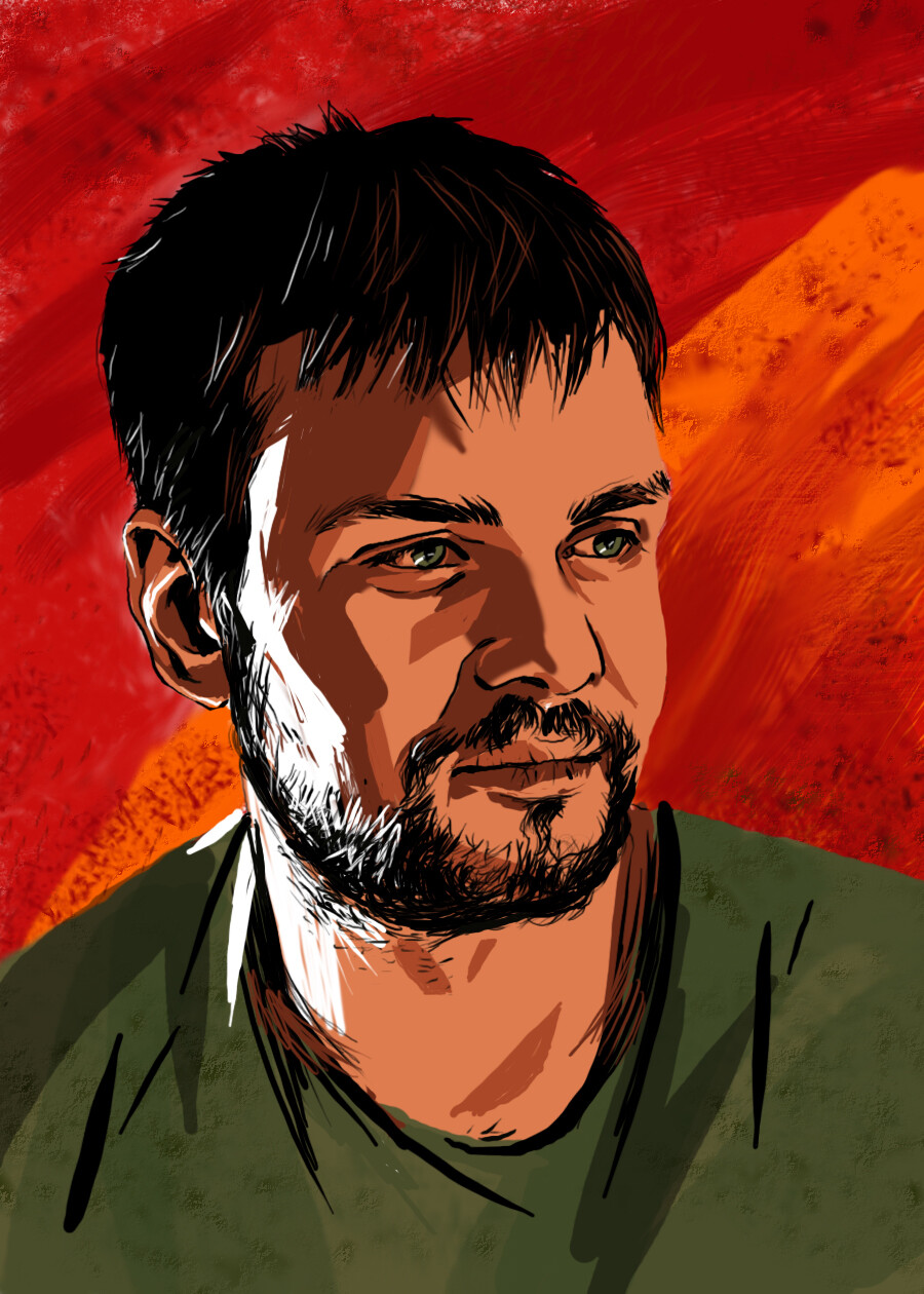 ArtStation - Digital portrait in RDR2 style