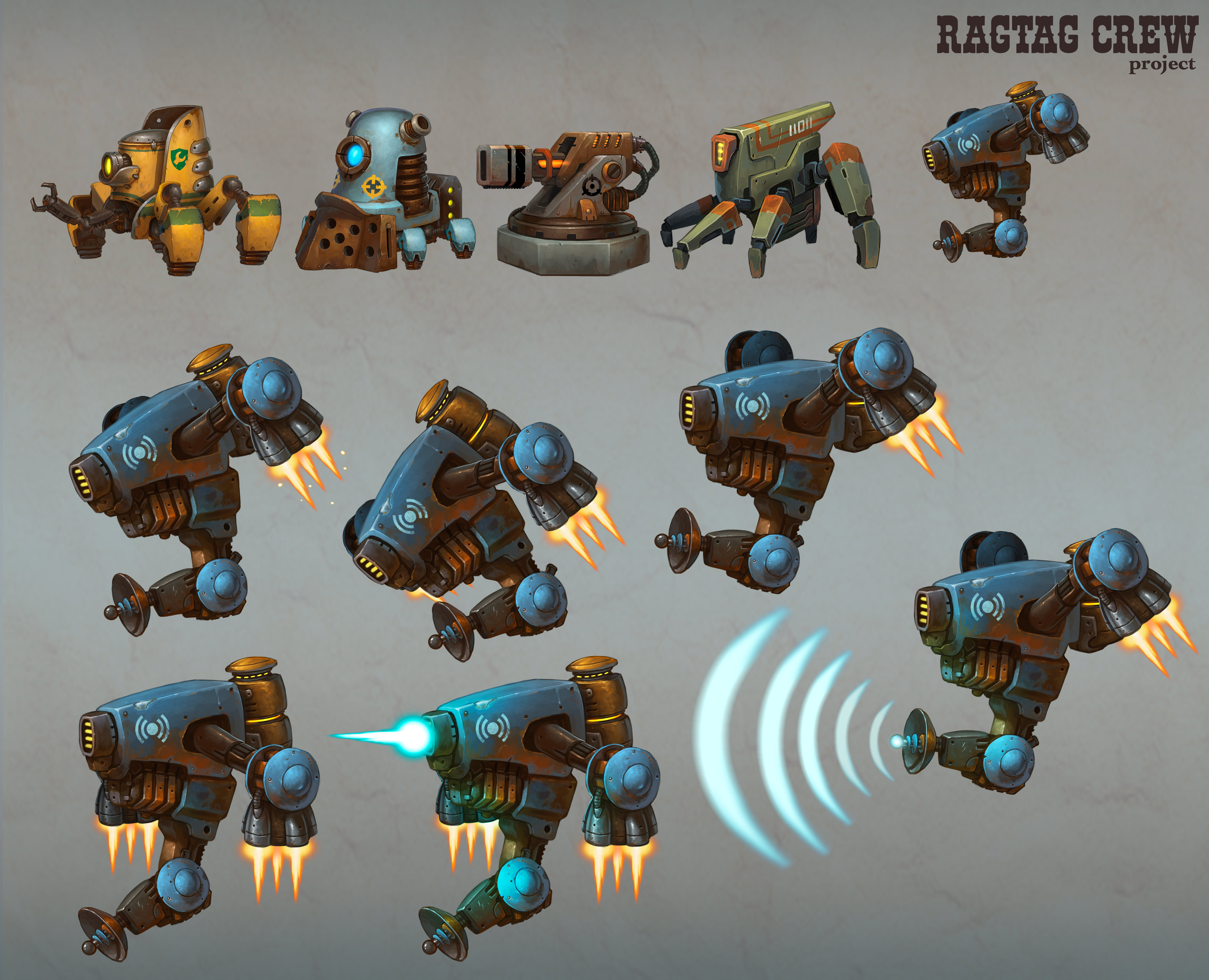 Ragtag Crew game concept by Tony Sart : r/ImaginaryRobotics