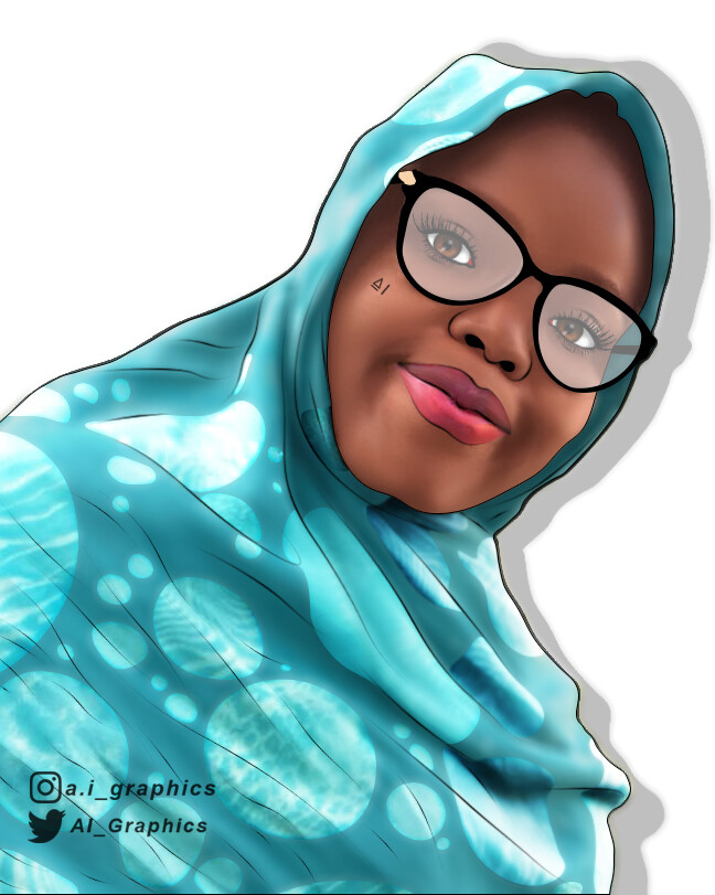 A.I Umar - Cartoon Portrait of Asil SSB