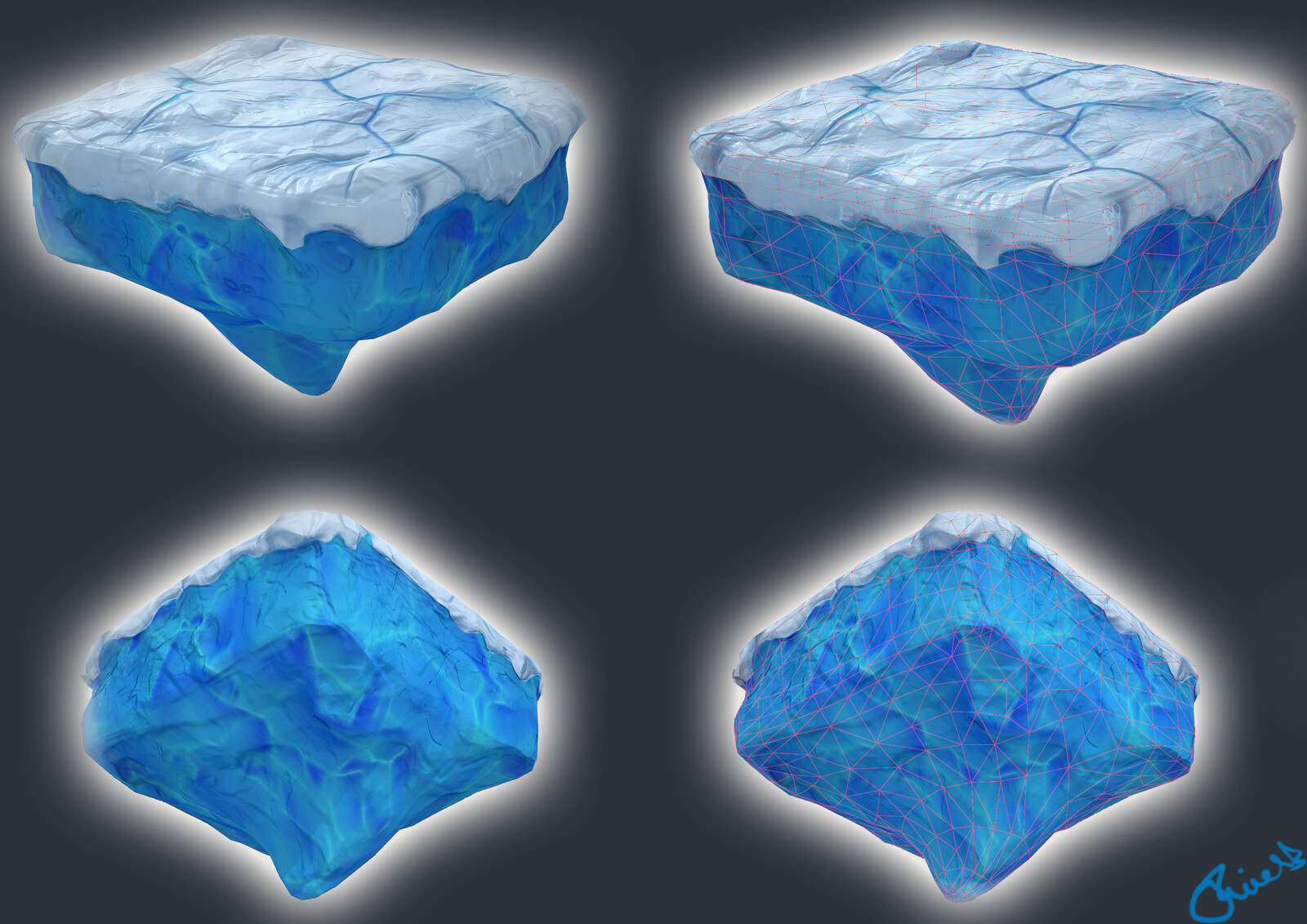 Charlie Fields - Stylized Ice Platform Designs