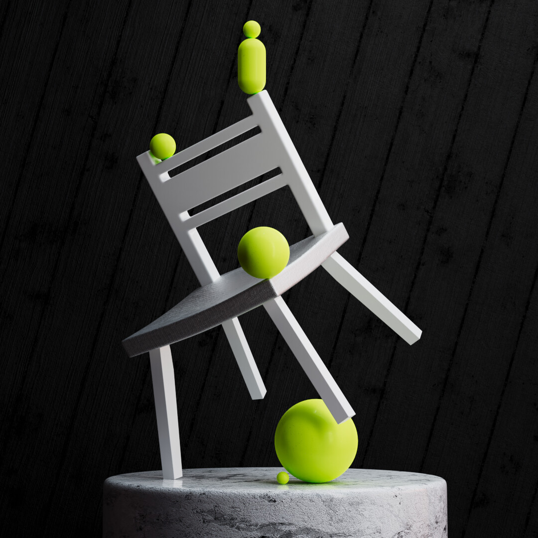 ArtStation - Poster - Balancing Chair
