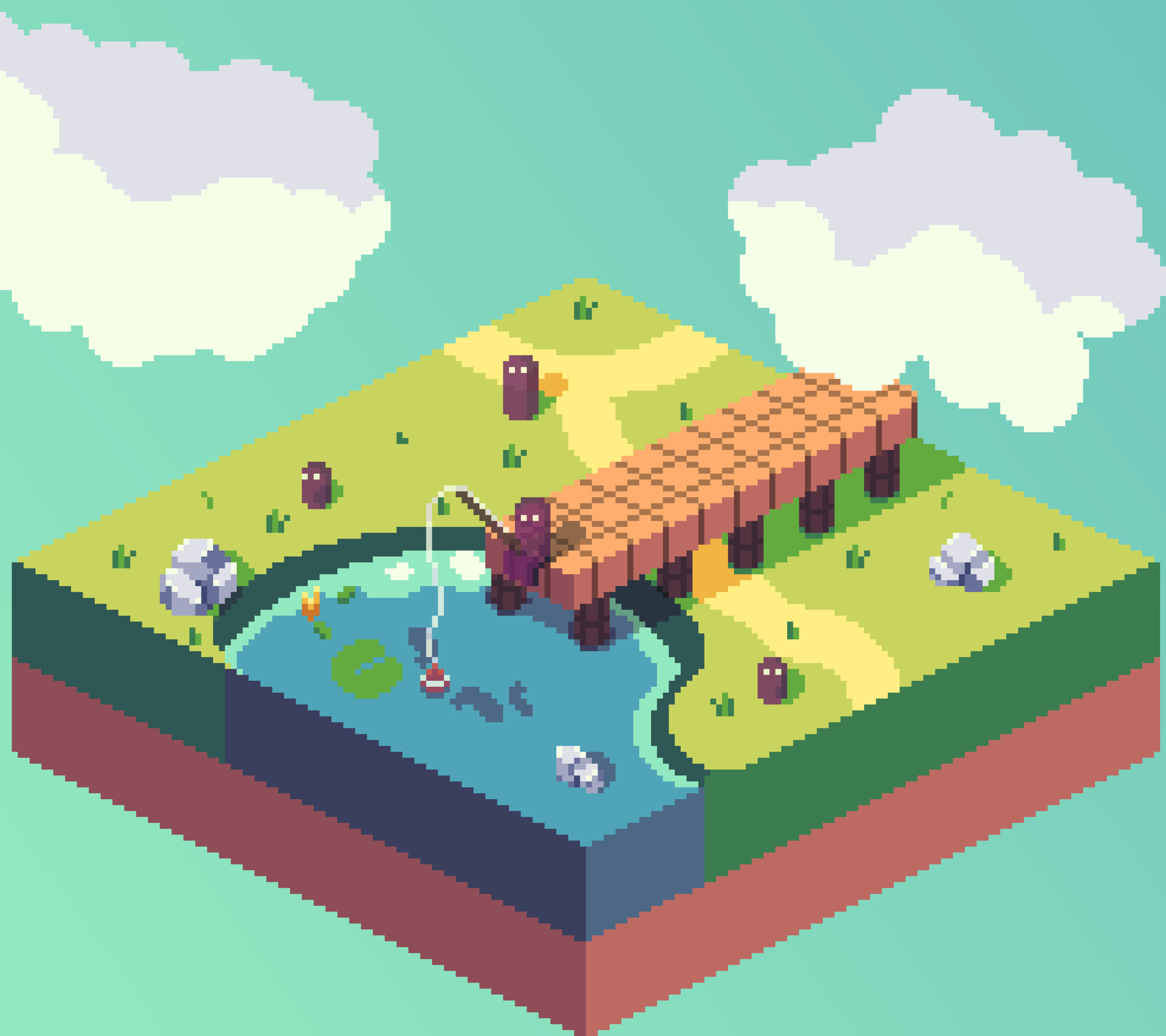 ArtStation - Sunlit pond of souls