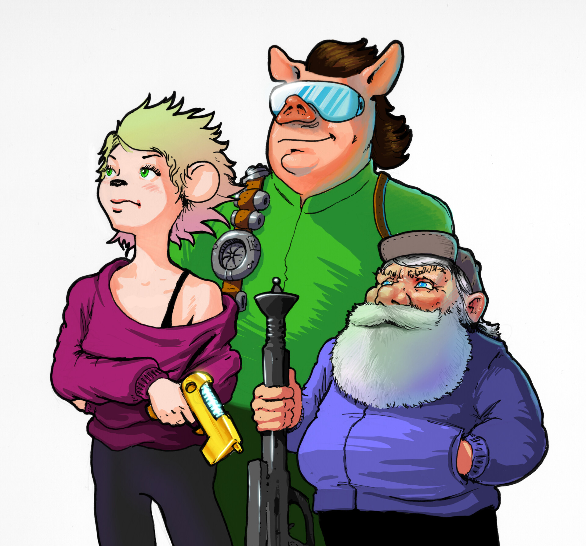 ArtStation - Sniffles and Friends Group Shot