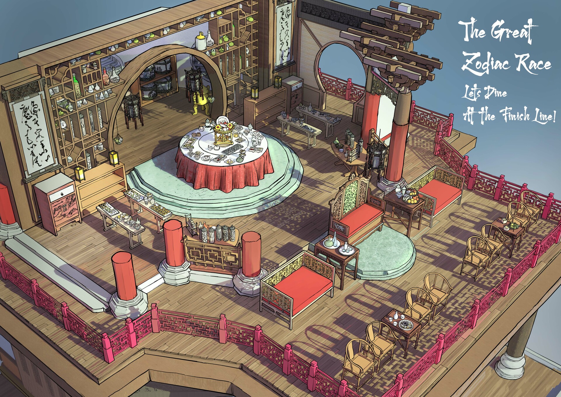 ArtStation - Interior of Bridge Palace